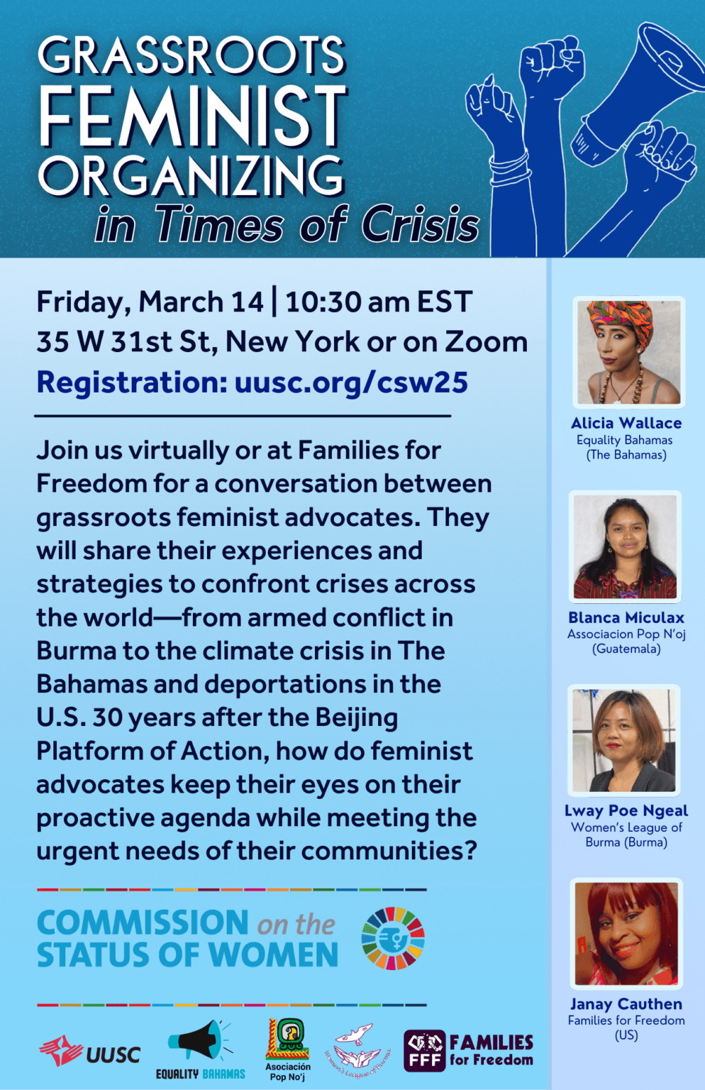 CSW69: Thirty Years of Feminist Progress—What Comes Next? - Unitarian ...